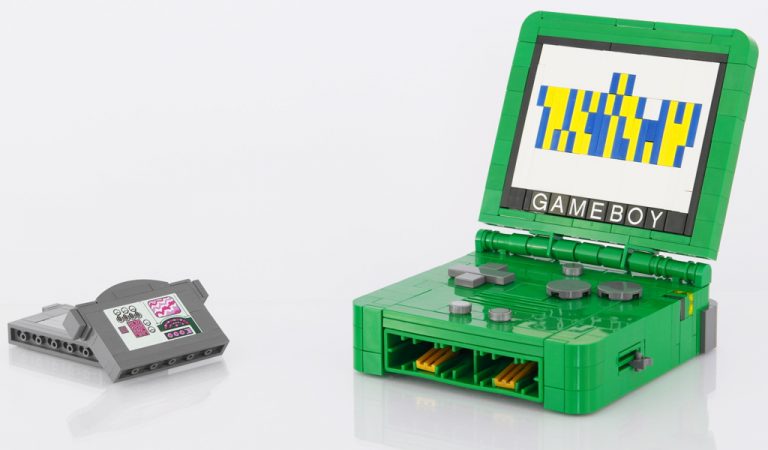 LEGO MOC: Game Boy Advanced SP und ein versteckter Duplo-Stein ...