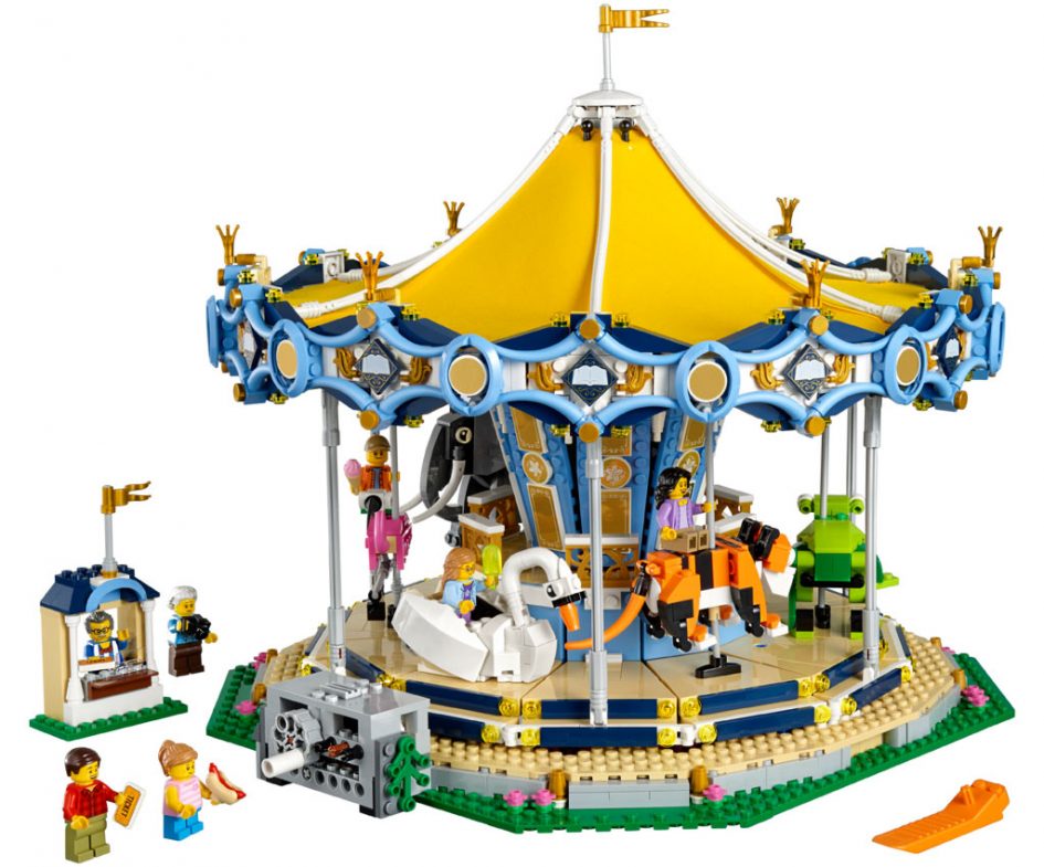 LEGO Creator Kinderkarussell 10257 mit SNOT-Bauweise - zusammengebaut