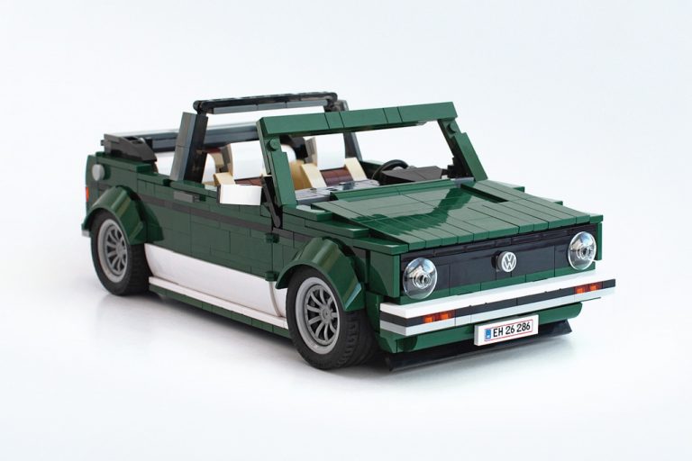 VW Golf GTI aus LEGO-Steinen – ein Dauerläufer - zusammengebaut