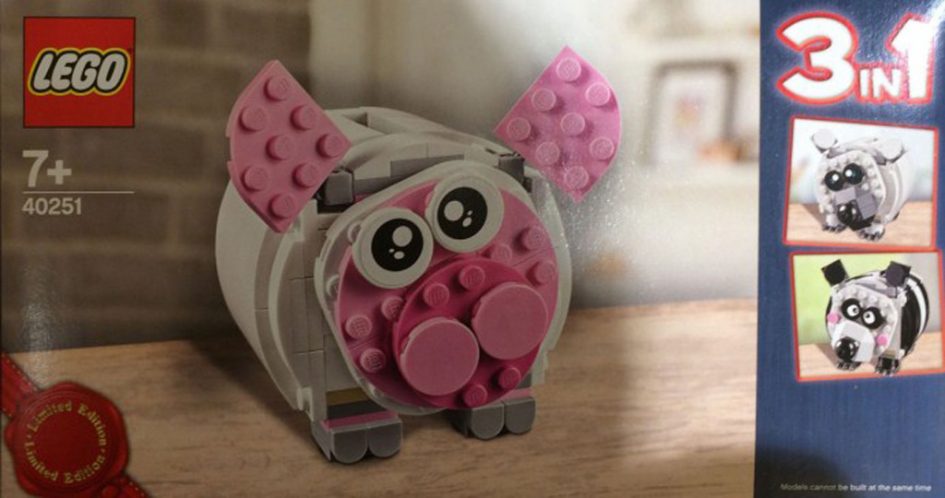 LEGO Mini Piggy Bank 40251: Neue Spardose - zusammengebaut
