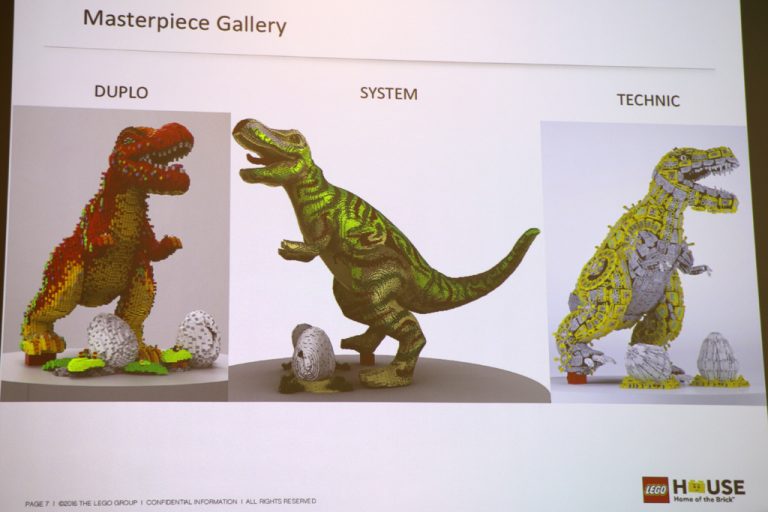 LEGO House: Die Dinos kommen – einer aus LEGO Technic - zusammengebaut
