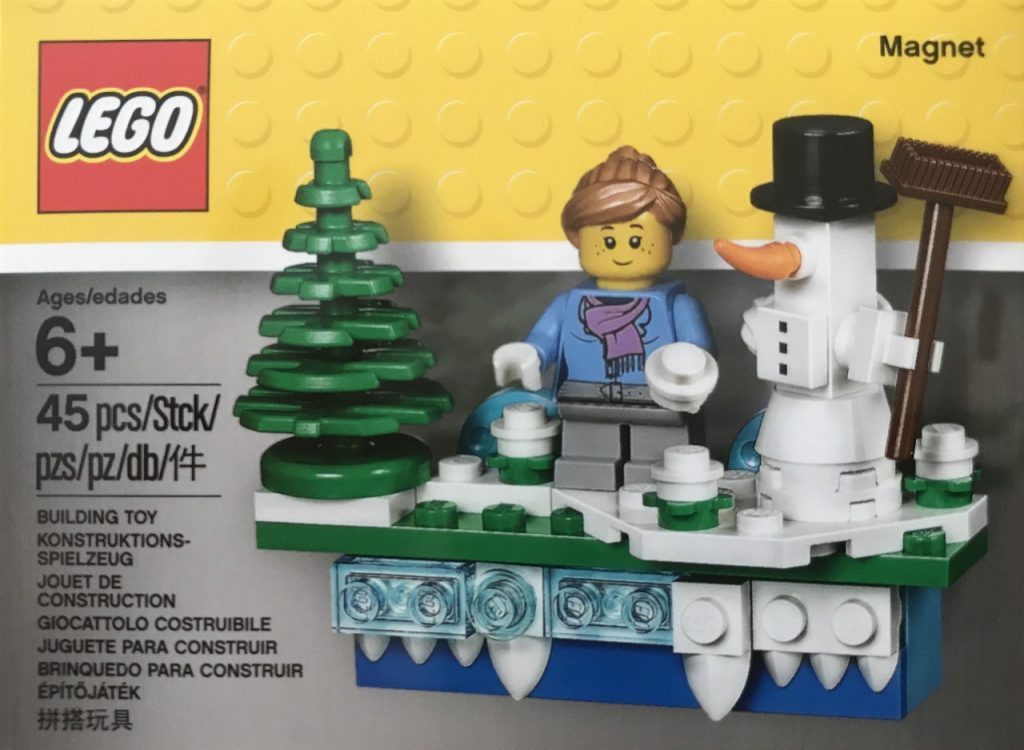 LEGO Schneemann 853663: Neuer weihnachtlicher Magnet - zusammengebaut