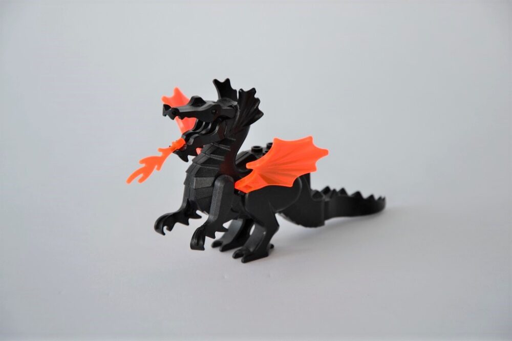 LEGO Knights Kingdom 4818 Drachenreiter im Classic Review - zusammengebaut