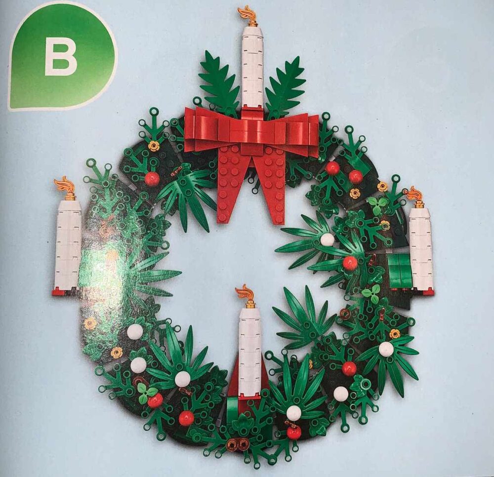 LEGO 40426 2-in-1-Adventskranz im Review - zusammengebaut