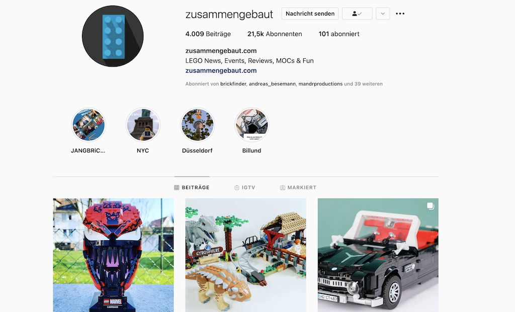 Neuer LEGO Content auf dem Zusammengebaut Instagram Account ...