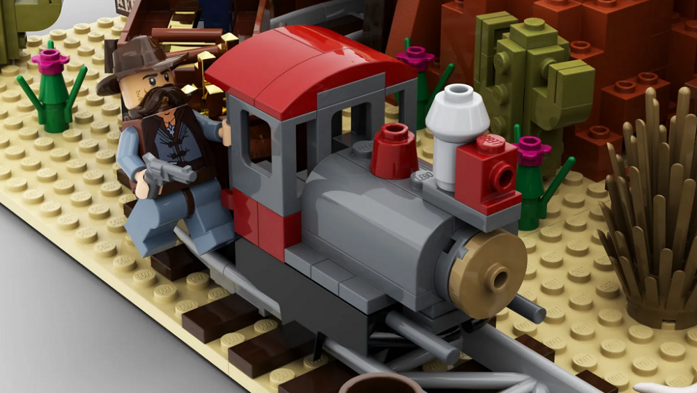 LEGO Ideas Wild West Mine findet 10.000 Goldnuggets - zusammengebaut