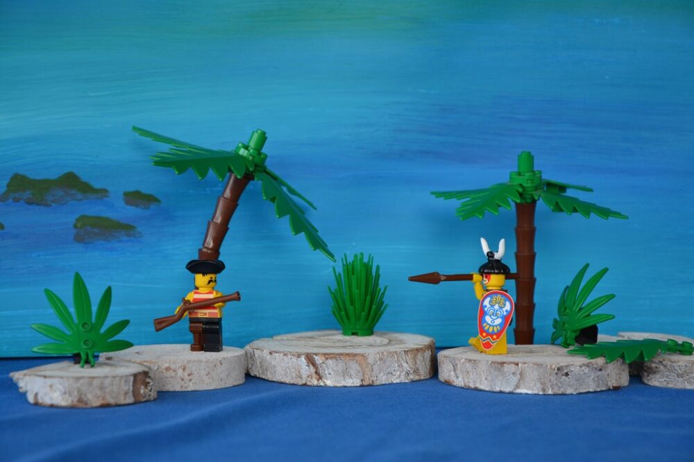 LEGO Pirates 6246 Crocodile Cage im Classic Review - zusammengebaut