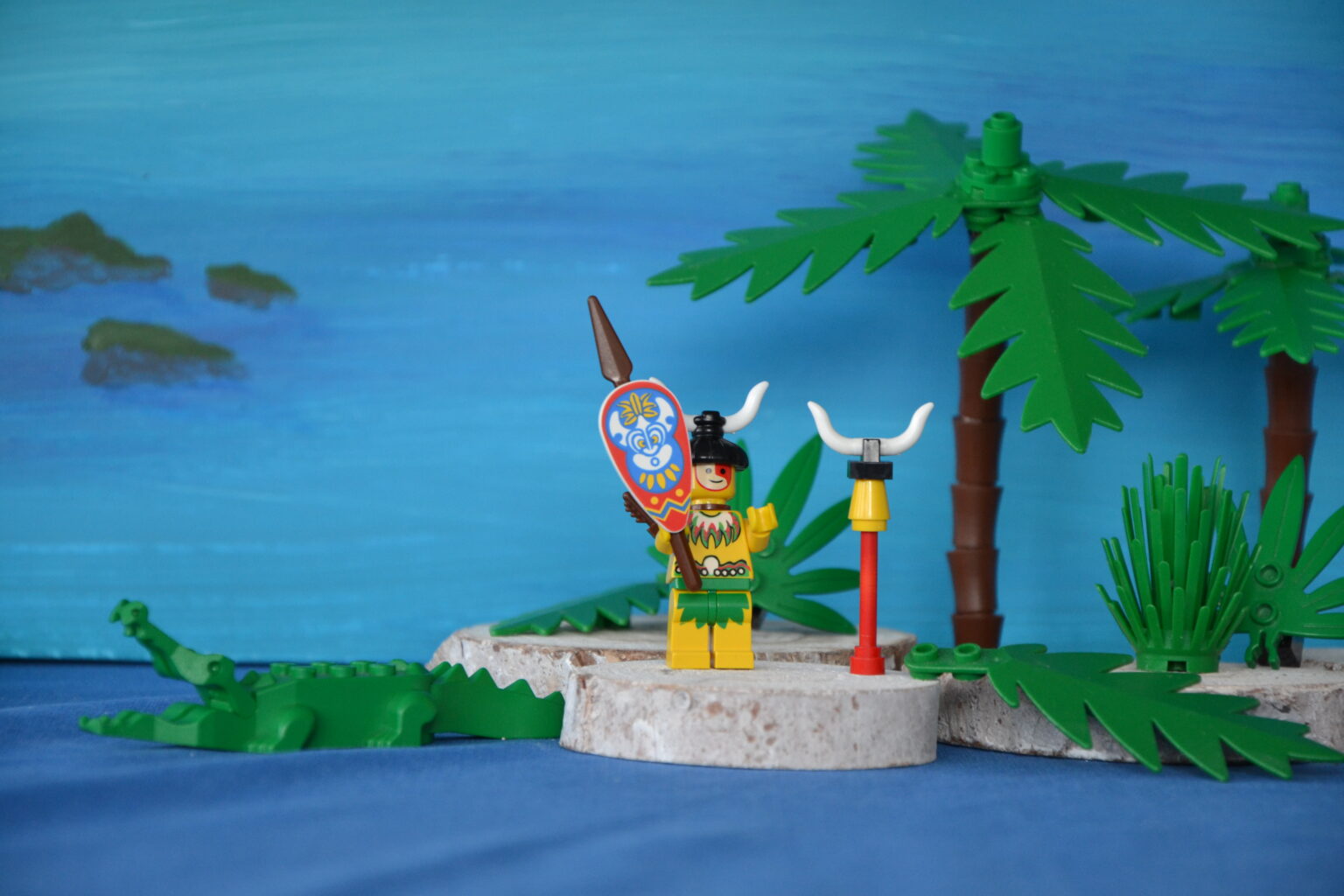 LEGO Pirates 6246 Crocodile Cage im Classic Review - zusammengebaut