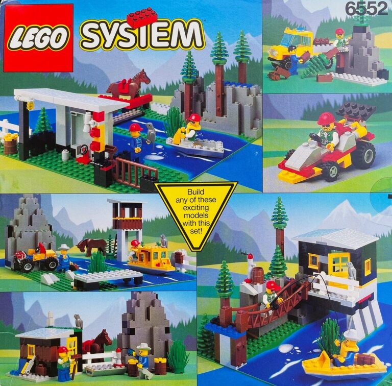 LEGO Town 6552 Rocky River Retreat im Classic Review - zusammengebaut