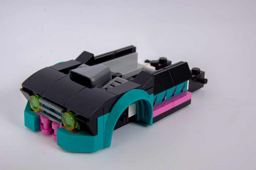 LEGO City 60406 Autotransporter mit Rennwagen im Review - zusammengebaut