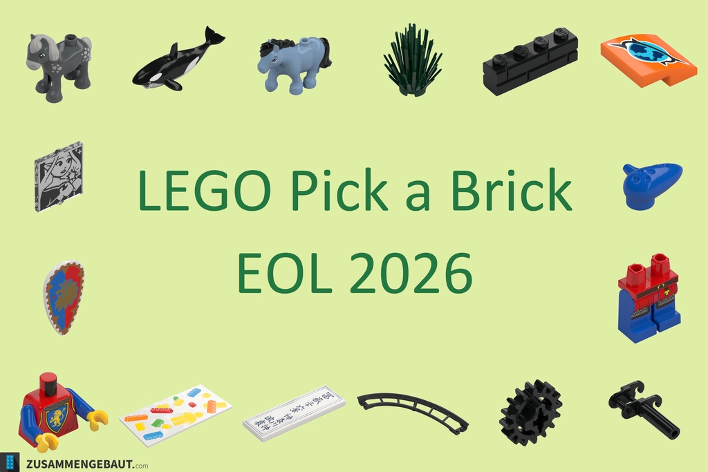 LEGO Pick a Brick EOL-Liste 1. Halbjahr 2026: Über 770 Elemente gehen ...